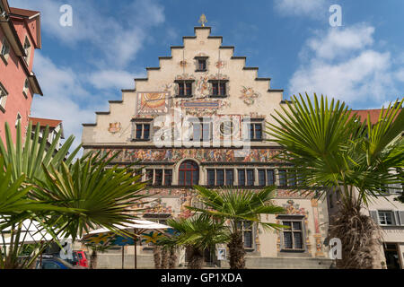 Lindau Old town hall in the center of the island in the Lake Constance ...