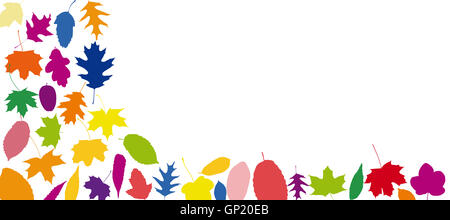 Background of leaves with different colors for autumn in Madrid Stock ...