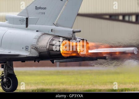 Typhoon fighter jet test pilot Keith Hartley, chief test pilot for BAE ...