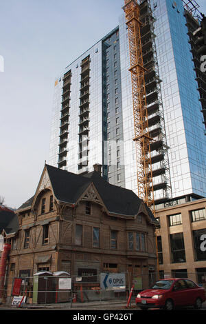 Portland Oregon Downtown Cityscape with new Buildings Construction ...