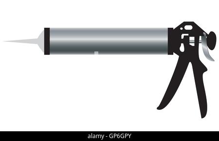 Caulking Gun Illustration Stock Vector Image & Art - Alamy