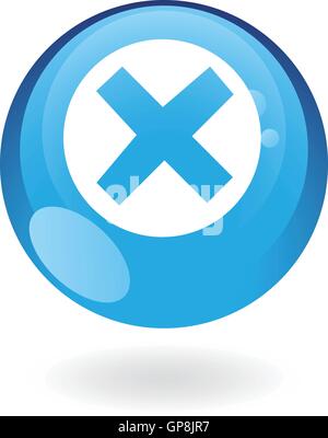 Blue glossy error web button Stock Vector Image & Art - Alamy