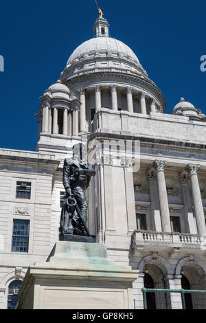 Commodore Oliver Perry Statue at the State House in Providence, Rhode ...