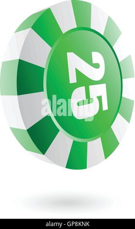 Casino gambling roulette icon green Stock Vector Image & Art - Alamy
