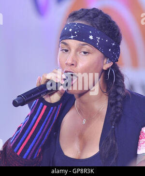 Alicia Keys performs on NBC's "Today" show at Rockefeller Plaza on ...