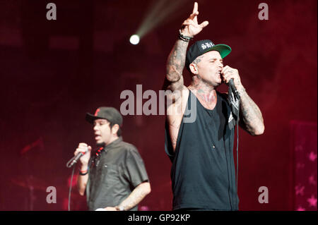 Shifty Shellshock of band Crazy Town performing live on the 3rd day of ...