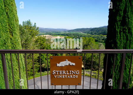 Sterling vineyards winery in the Napa Valley of California and their ...
