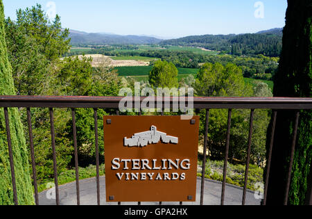 Sterling vineyards winery in the Napa Valley of California and their ...