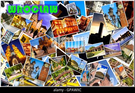 European city in collage Stock Photo - Alamy