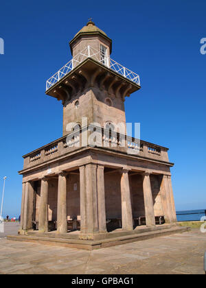 The Victorian Beach Lighthouse in the Lancashire port town of Fleetwood ...