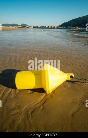Northern Spanish Laredo resort beach at low tide Stock Photo - Alamy