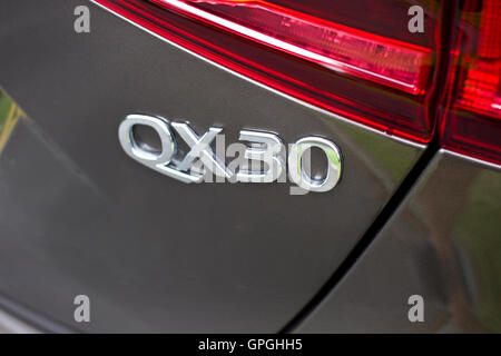 Chestnut Bronze Infiniti QX30 car photographed in the Yorkshire Dales ...