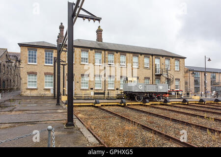 The traverser and an original GWR works office building outside the ...
