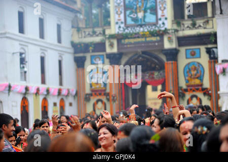 Kathmandu, Nepal. 04th Sep, 2016. Nepalese women dance during the ...