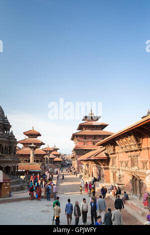 View of Durbar square, Patan, Nepal Stock Photo - Alamy