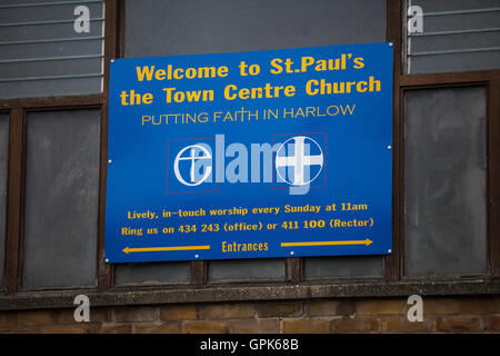 St. Paul's Church Harlow Town Centre. Grade II listed chuch built in ...