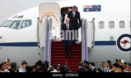 Prime Minister Malcolm Turnbull arrives for a press conference in ...