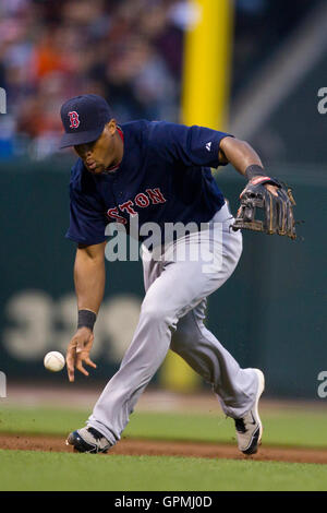 Boston Red Sox third baseman Rafael Devers (11) strikes out against the ...