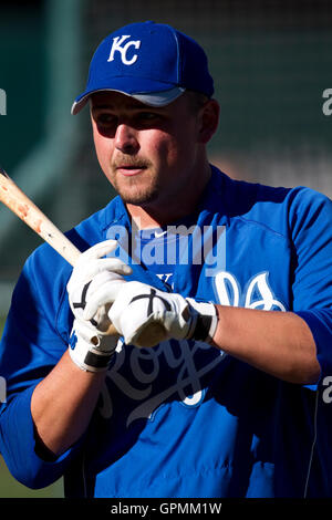 Kansas City Royals' Billy Butler (16) celebrates his home-run in the ...