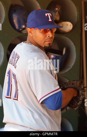 Texas Rangers' Nelson Cruz (17) during a baseball game against the ...