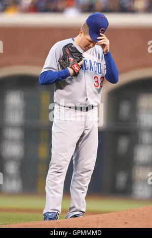August 11, 2010; San Francisco, CA, USA; Chicago Cubs right fielder ...