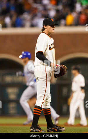 San Francisco Giants pitcher Tyler Mahle during a baseball game against ...