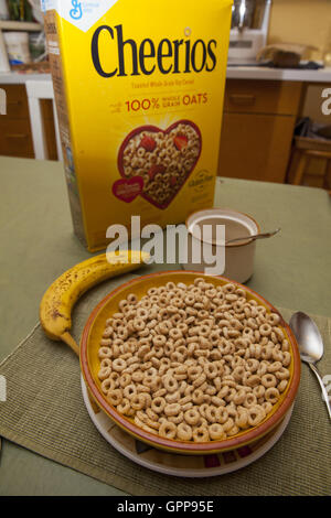 Cheerios is one of the most popular dry cereals made in the USA Stock ...