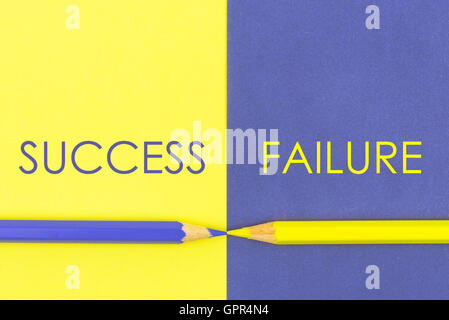 Success versus Failure contrast concept Stock Photo - Alamy