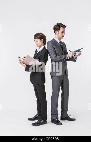 Lifestyle of business rivals Stock Photo - Alamy