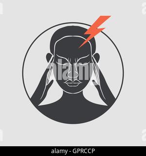 MIGRAINE logo vector Stock Vector Image & Art - Alamy