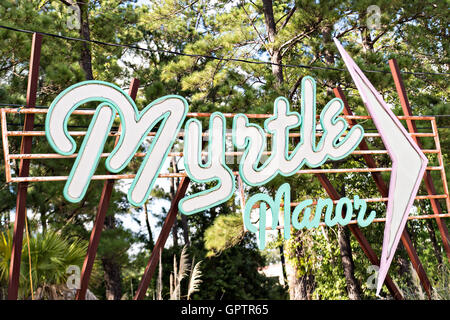 The sign for Myrtle Manor Trailer Park featured on the reality ...