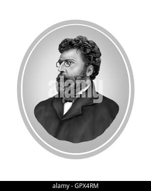 Georges Bizet (1838-1875), composer, c1865 Stock Photo - Alamy