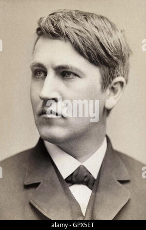 Portrait of Thomas Edison, 1878 Stock Photo - Alamy
