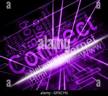 Global Network Indicating Connectivity Server And Web Stock Photo - Alamy