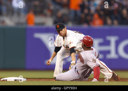 San Francisco Giants second baseman Luis Arraez during a baseball game ...
