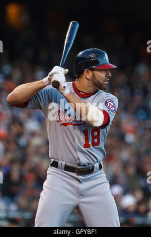 Washington Nationals Danny Espinosa during a game against the Miami ...