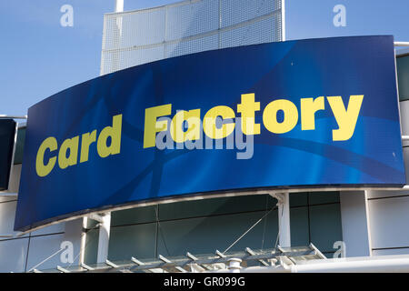 Card Factory store signage Stock Photo - Alamy