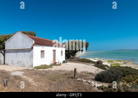 A fisherman's house at the lagoon in Churchhaven, West Coast National ...