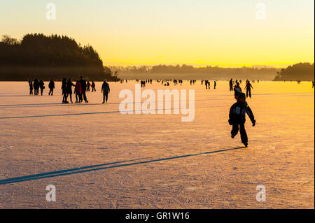 Norway, Stavanger. Winter ice on Stokkavannet Stock Photo - Alamy
