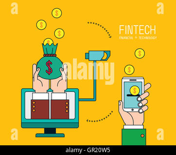 Illustration related to Fin Tech Stock Photo - Alamy
