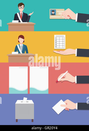 Stage of voting Stock Photo - Alamy