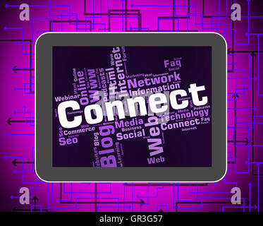 Global Network Indicating Connectivity Server And Web Stock Photo - Alamy