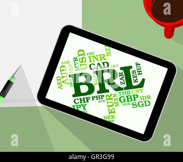 Currency Forex Indicating Brazil Real And Exchange Stock Photo - Alamy