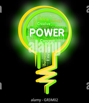 Light Bulb Showing Power Source And Electrical Stock Photo - Alamy