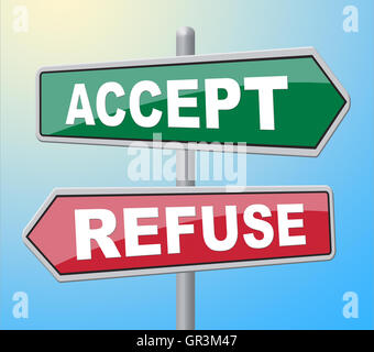 Accept or refuse Stock Photo - Alamy