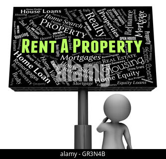Rental Property Meaning Real Estate And Rented Stock Photo - Alamy