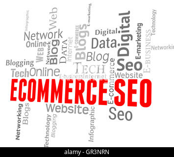 Commerce Words Representing Business Selling And Export Stock Photo - Alamy