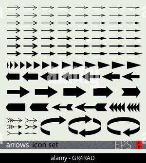 Arrow icon set vector illustration Logo Template design Stock Vector ...