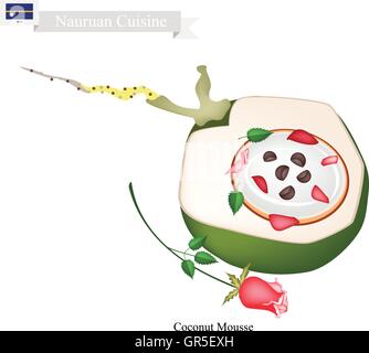 Nauruan Cuisine, Illustration of Traditional Coconut Crusted Fish or ...