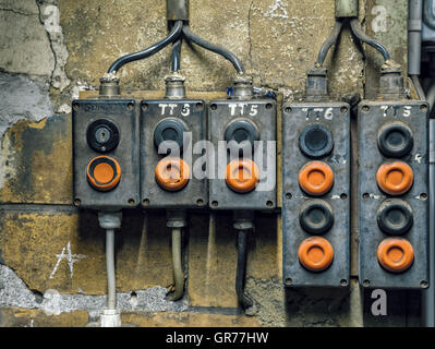 Old electrical relay switch Stock Photo - Alamy